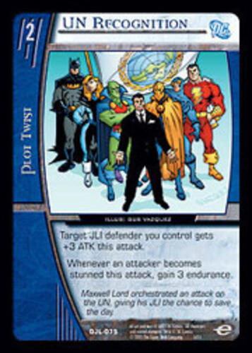 VS System: UN Recognition [Played] DC Justice League of America TCG CCG ...