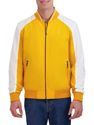 Nautica ~ Water & Wind Resistant Men's Varsity Bomber Jacket $150 NWT ...