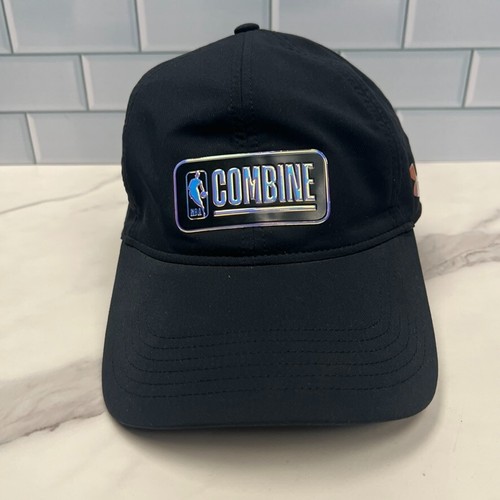 NBA Combine Hat Mens Black Draft Strapback Under Armour Dad Hat ...