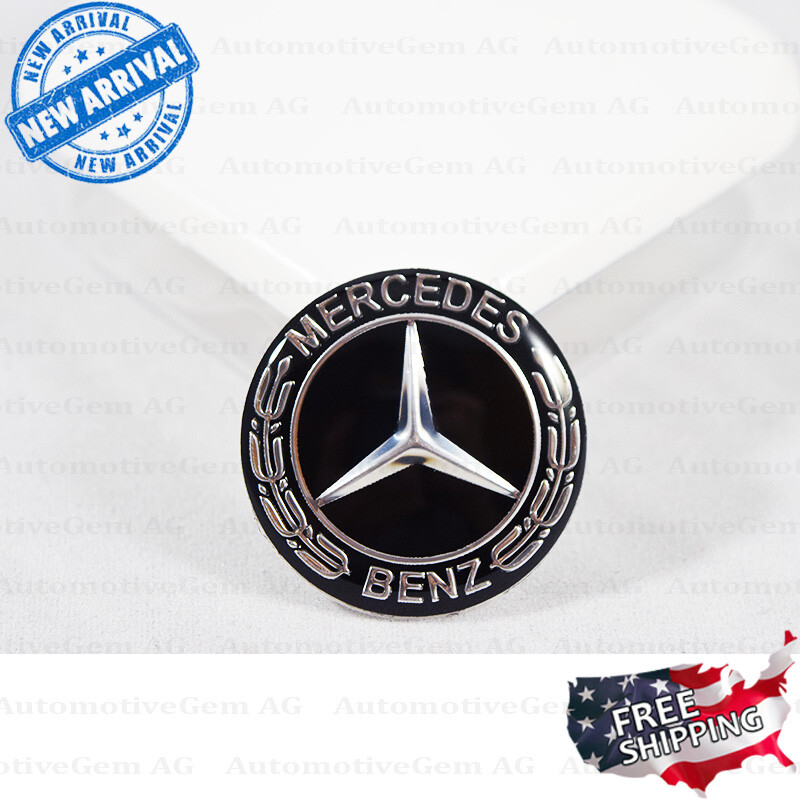 Mercedes Logo Emblem Sticker Black Multimedia Rotary Switch Control ...