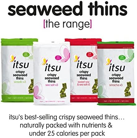 itsu Sweet Soy and Sea Salt Crispy Seaweed Thins Multipack Healthy ...