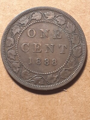 1888 ONE CENT CANADA | eBay