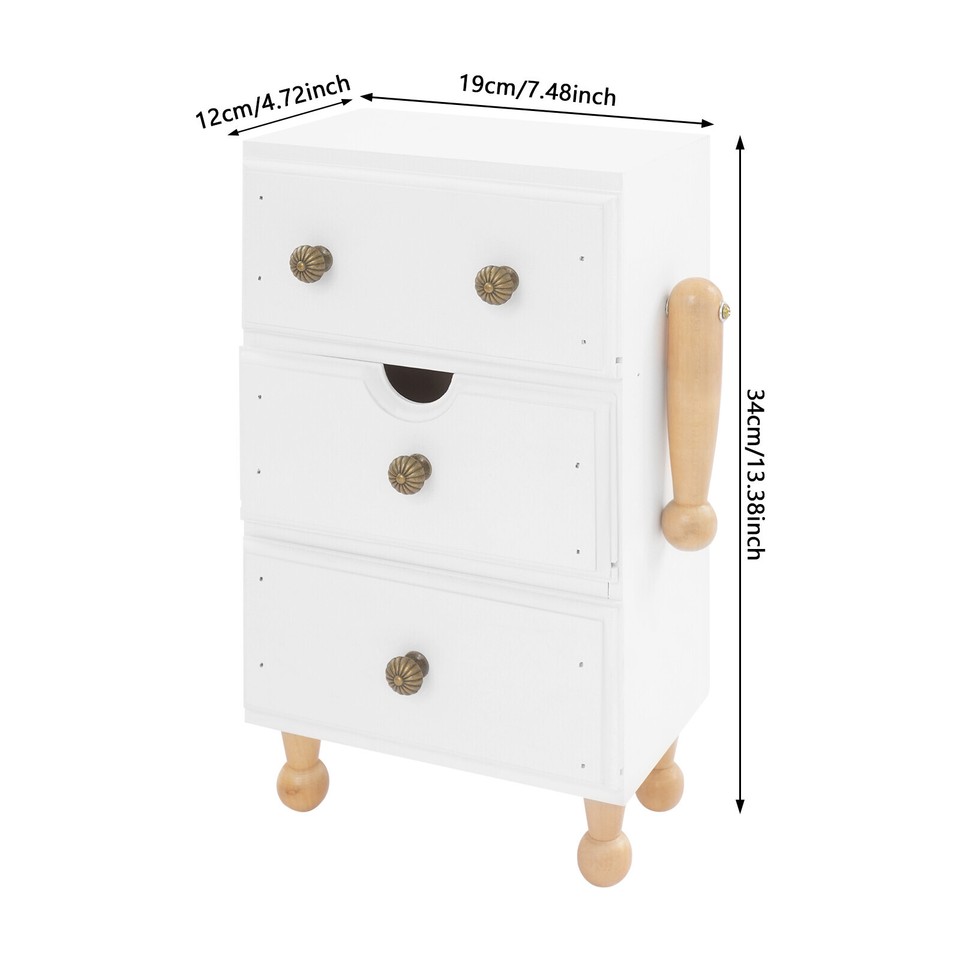 3-tier Vintage Storage Cabinet, 3-tier Storage Cabinet, Storage Box ...