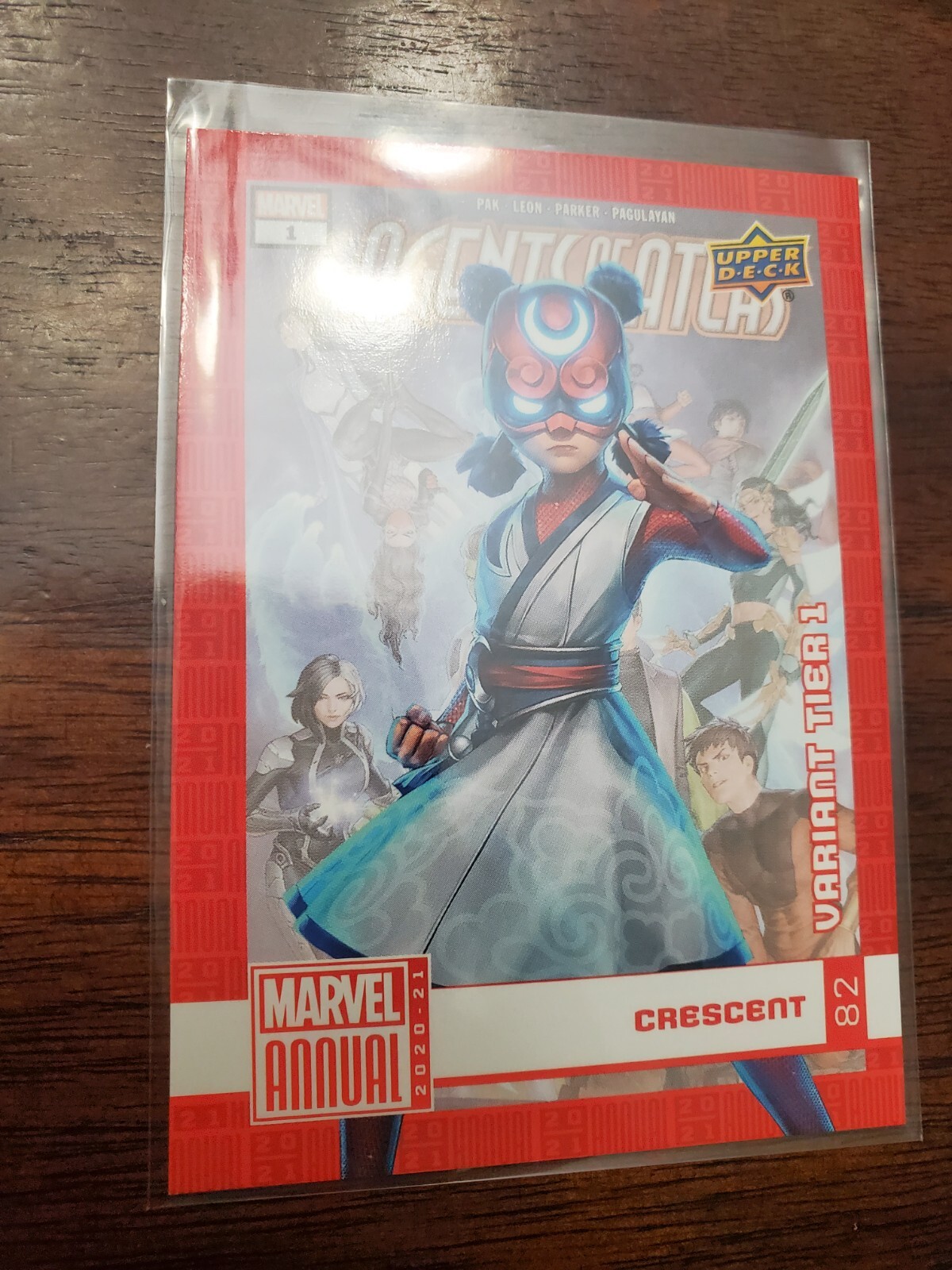 CRESCENT / Marvel Annual 2020-21 (UD 2022) BASE Card #82 - VARIANT TIER ...