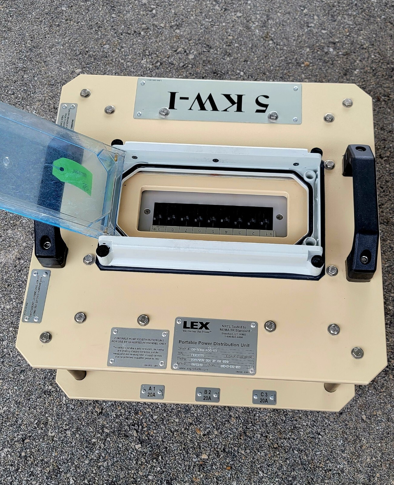 LEX Spider Box DB-30NA-AQQ-S3 Portable Power Distribution 30A 3P | eBay