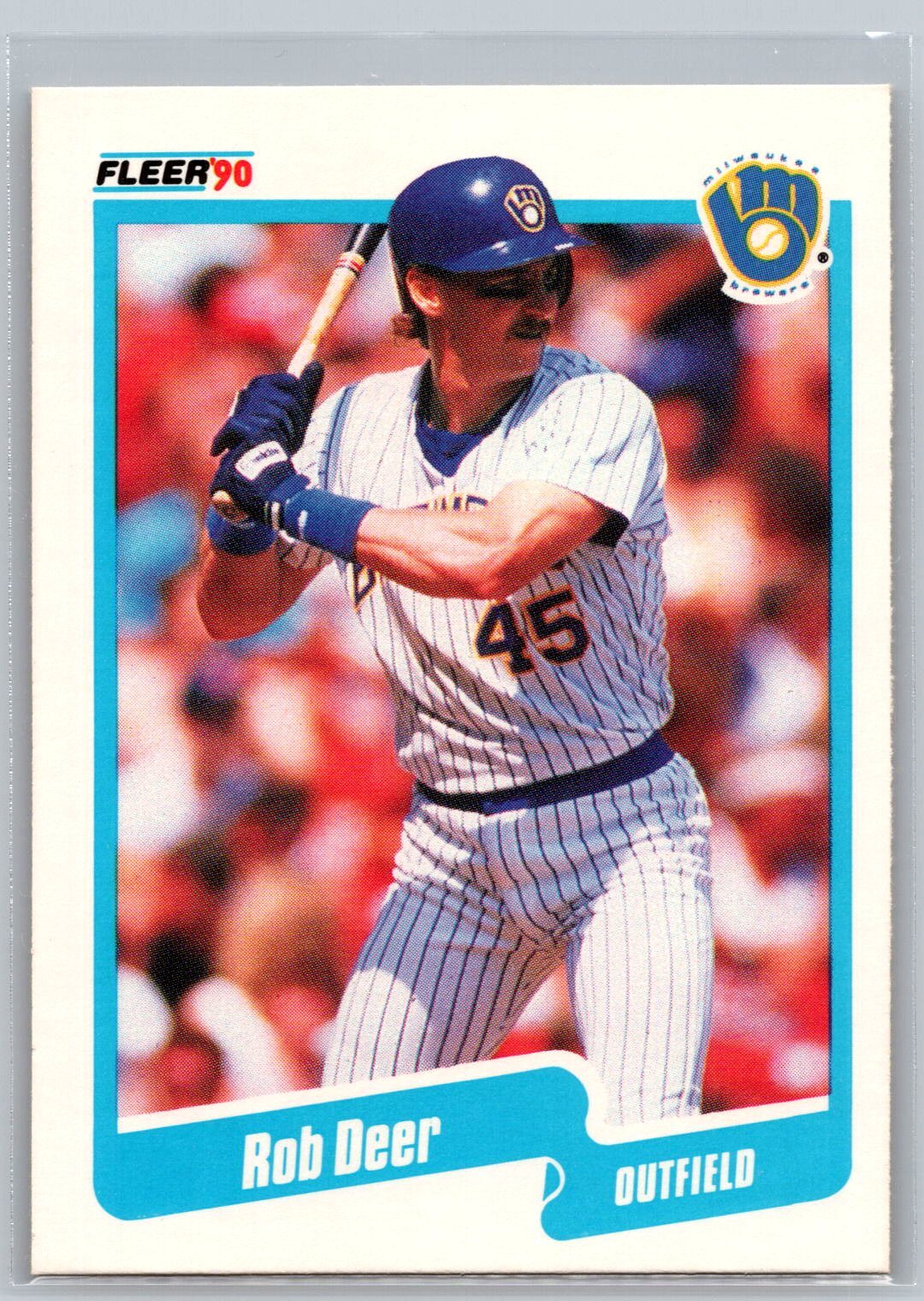 Rob Deer 1990 Fleer BASEBALL #320 Milwaukee Brewers | eBay