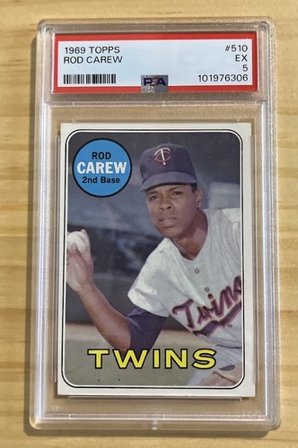 1969 Rod Carew PSA 5 MLB HOF Topps #510 Minnesota Twins Fresh | eBay