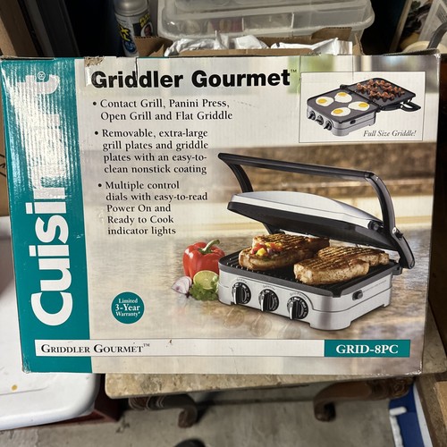 Cuisinart Griddler Gourmet Model GRID- 8NPC New | eBay