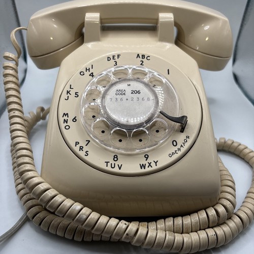 Vintage Bell System General Electric Rotary Dial Beige/cream Phone | eBay