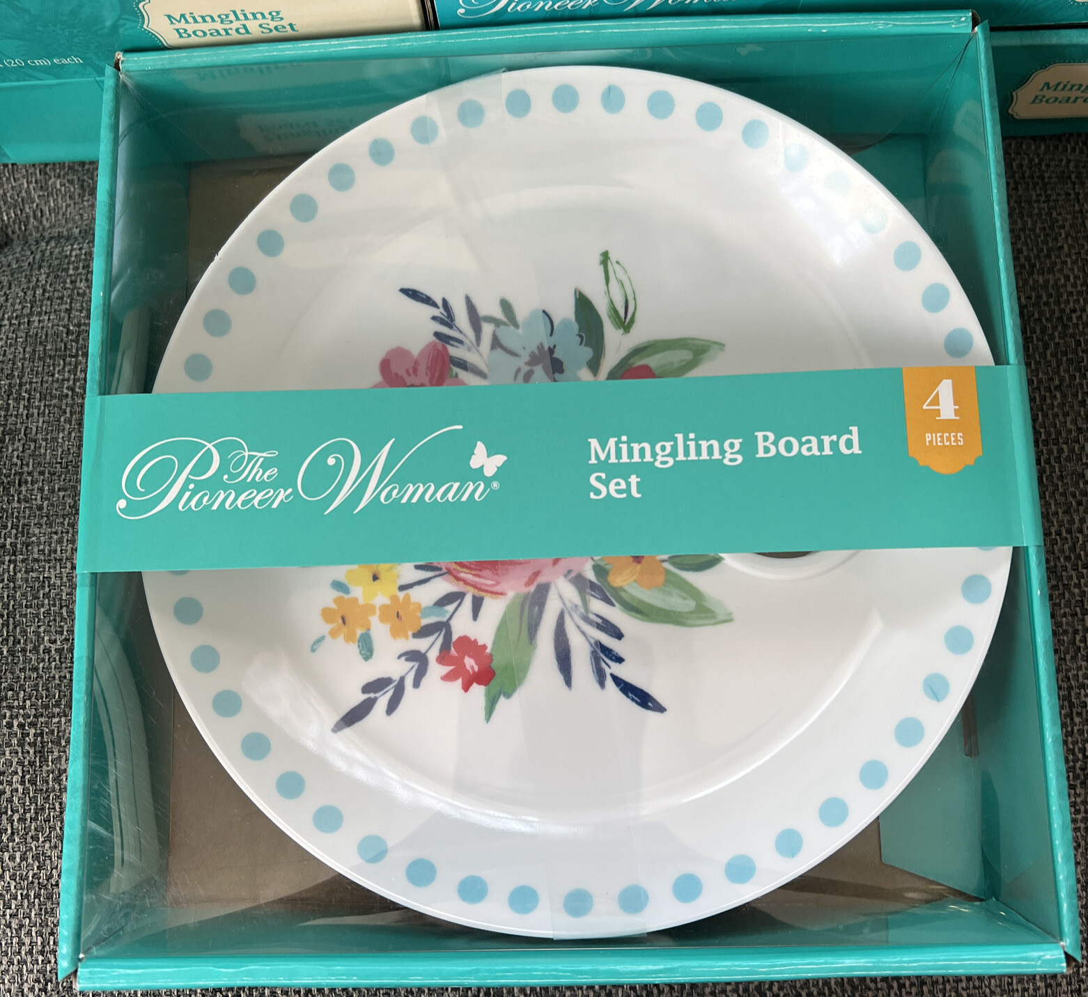New Pioneer Woman Mingling Board Set , Holds Wine Glass, Set Of 10 | eBay