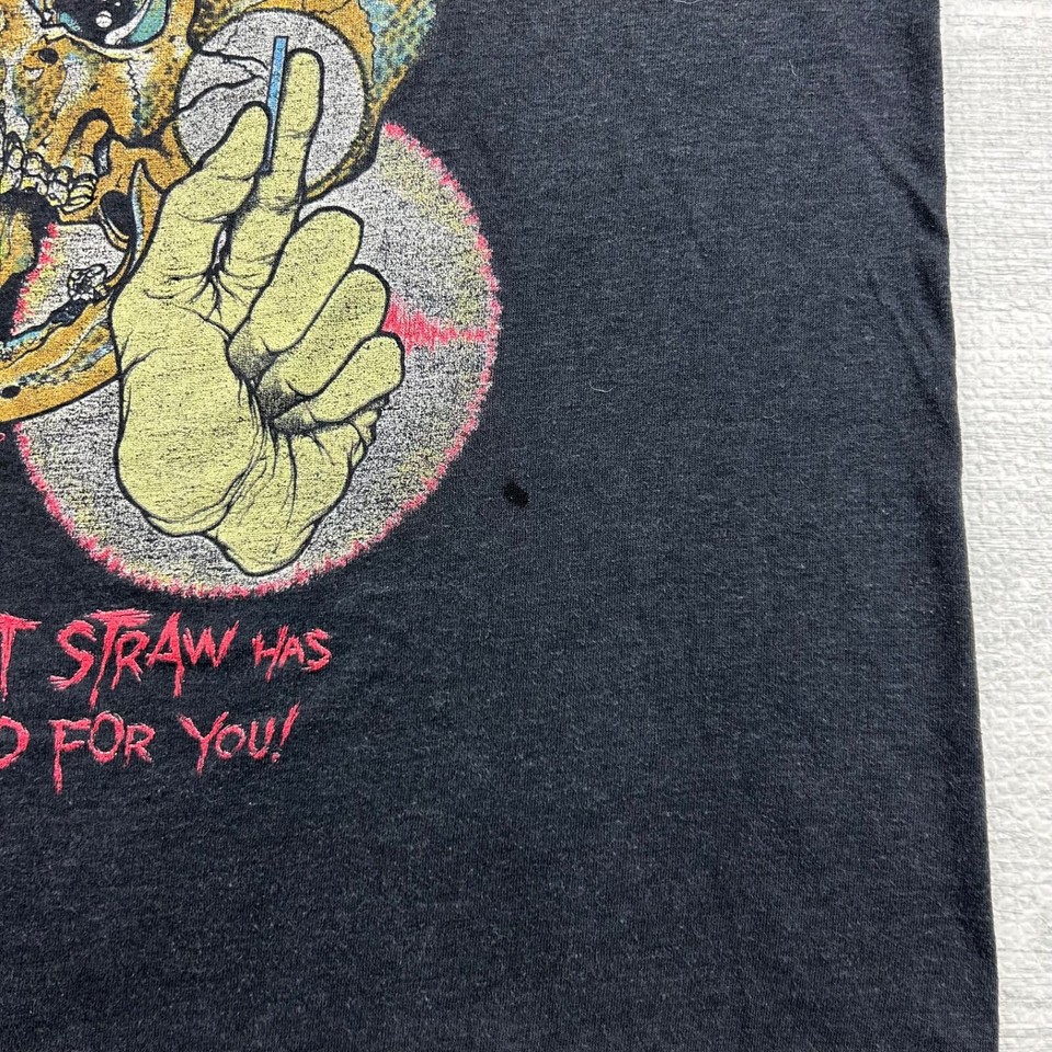 Vintage 80s Metallica Pushead Shirt Size Medium Shortest Straw Band ...