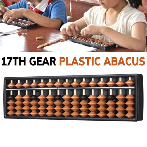 Educational Abacus 17 Rods Plastic Bead Soroban Count Number Tool Early Learning | eBay Australia