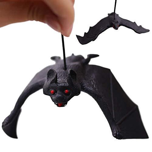 BigOtters 12pcs Halloween Bats,Rubber Hanging Vampire Bats for ...