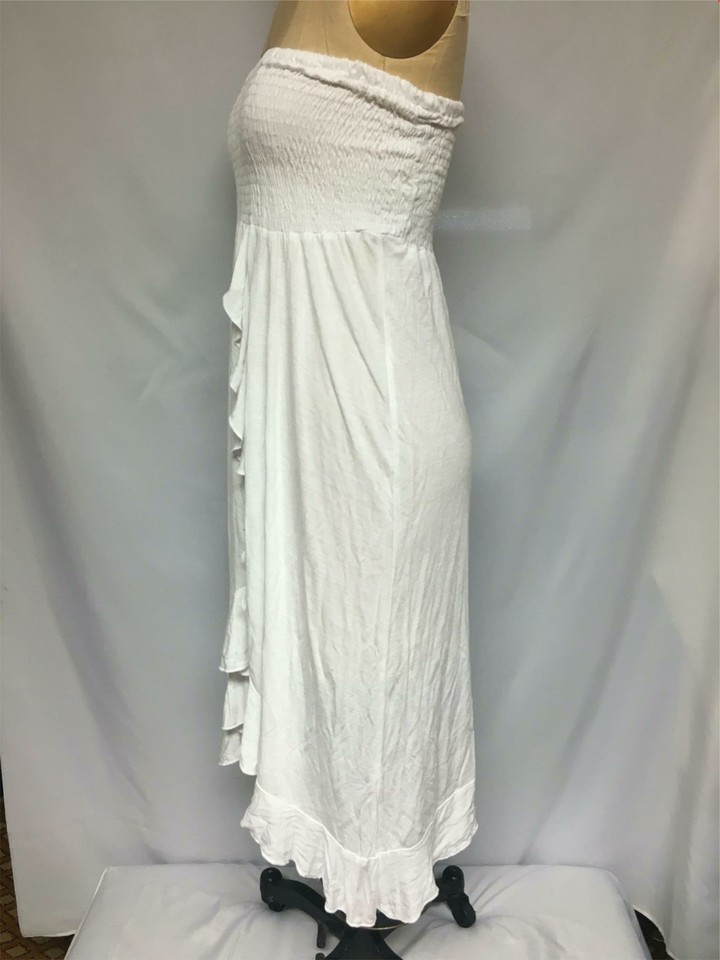 Raviya Strapless High-Low Dress Cover-Up 75656 Small White NWT $38 | eBay