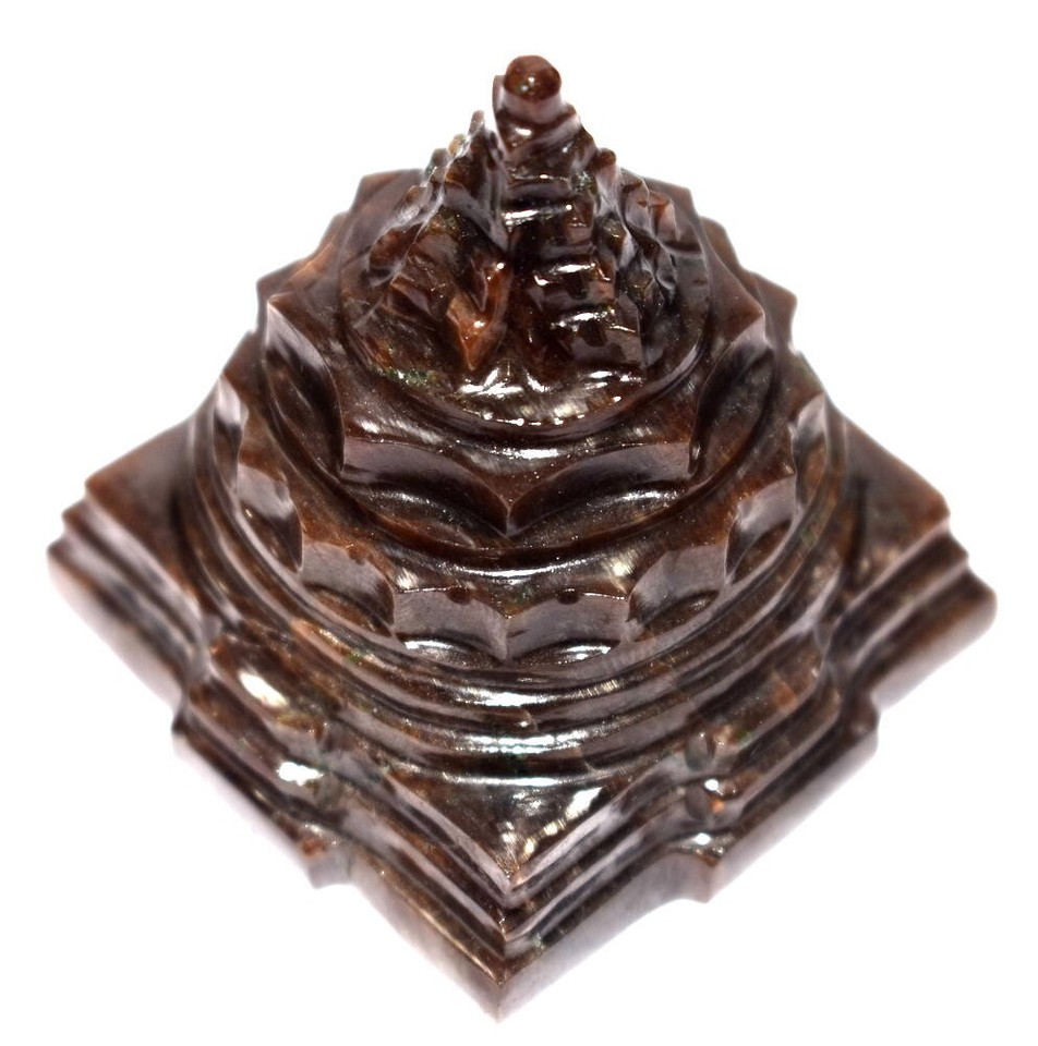 Shree Yantra In Natural Gomed (Hessonite) Gemstone - 144 gms | eBay UK