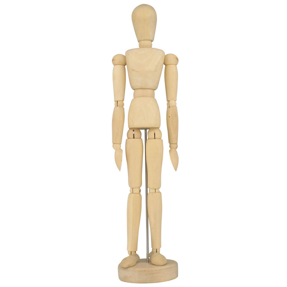 ARTIST WOODEN MANNEQUIN 12" & 16" INCH MANIKIN SKETCHING LAY FIGURE ...