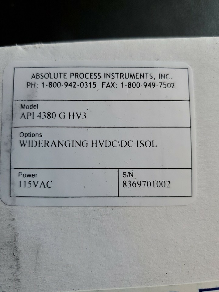 Absolute Process Instruments API 4308 G HV3 | eBay