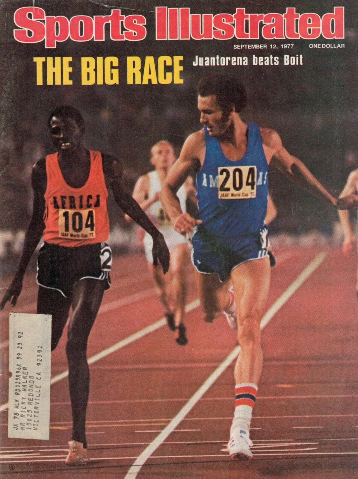 September 12, 1977 Mike Boit Track and Field Sports Illustrated | eBay