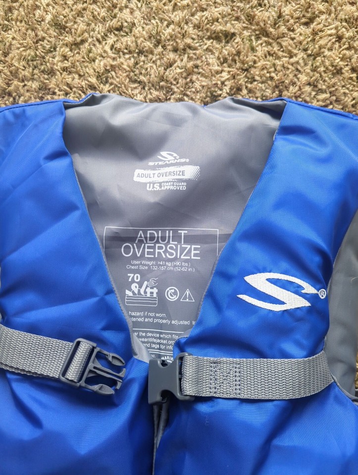 Stearns Classic Series Adult Universal Life Vest - Blue/Grey Adult Life ...