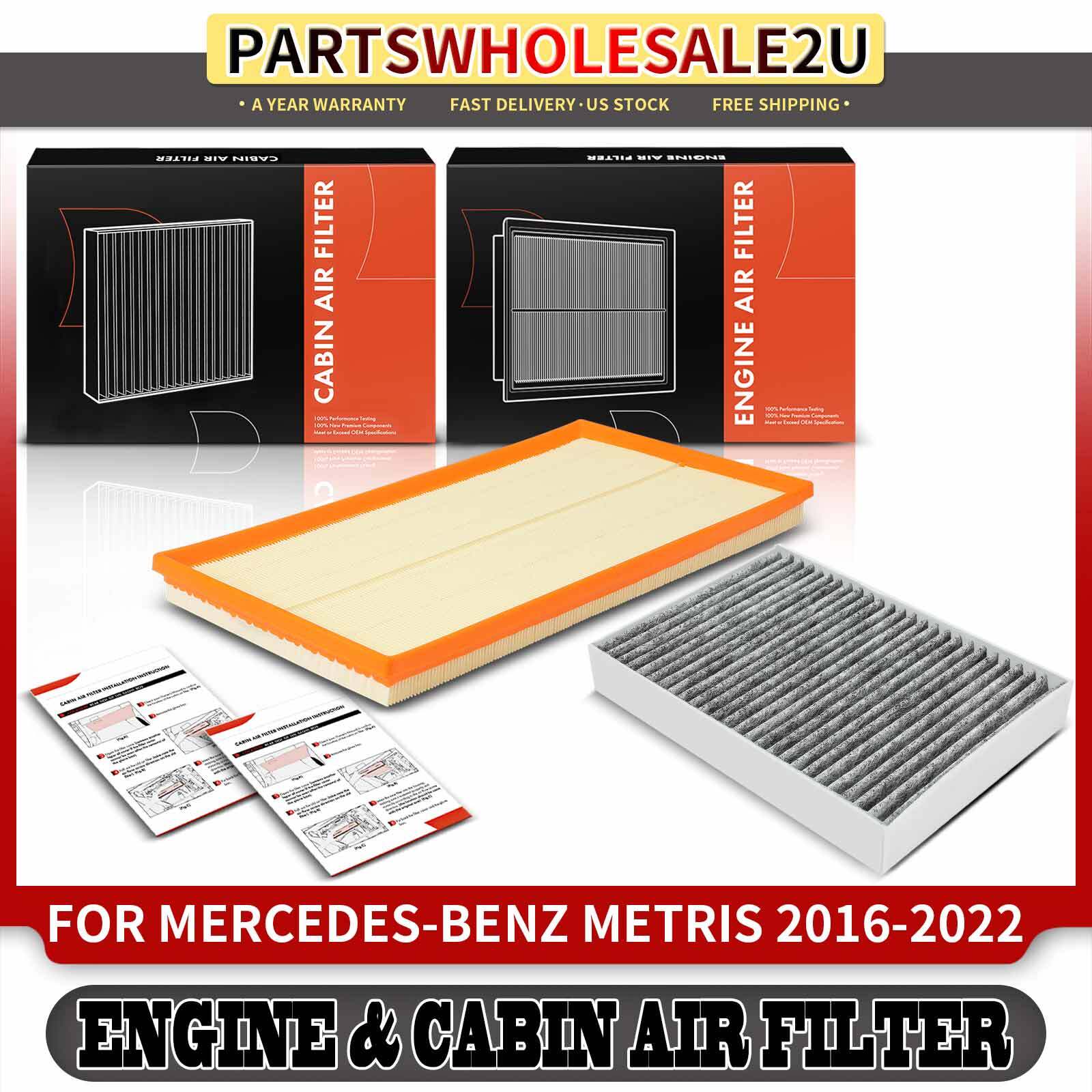 Engine & Cabin Air Filter for Mercedes-Benz Metris 2016-2022 L4 2.0L ...