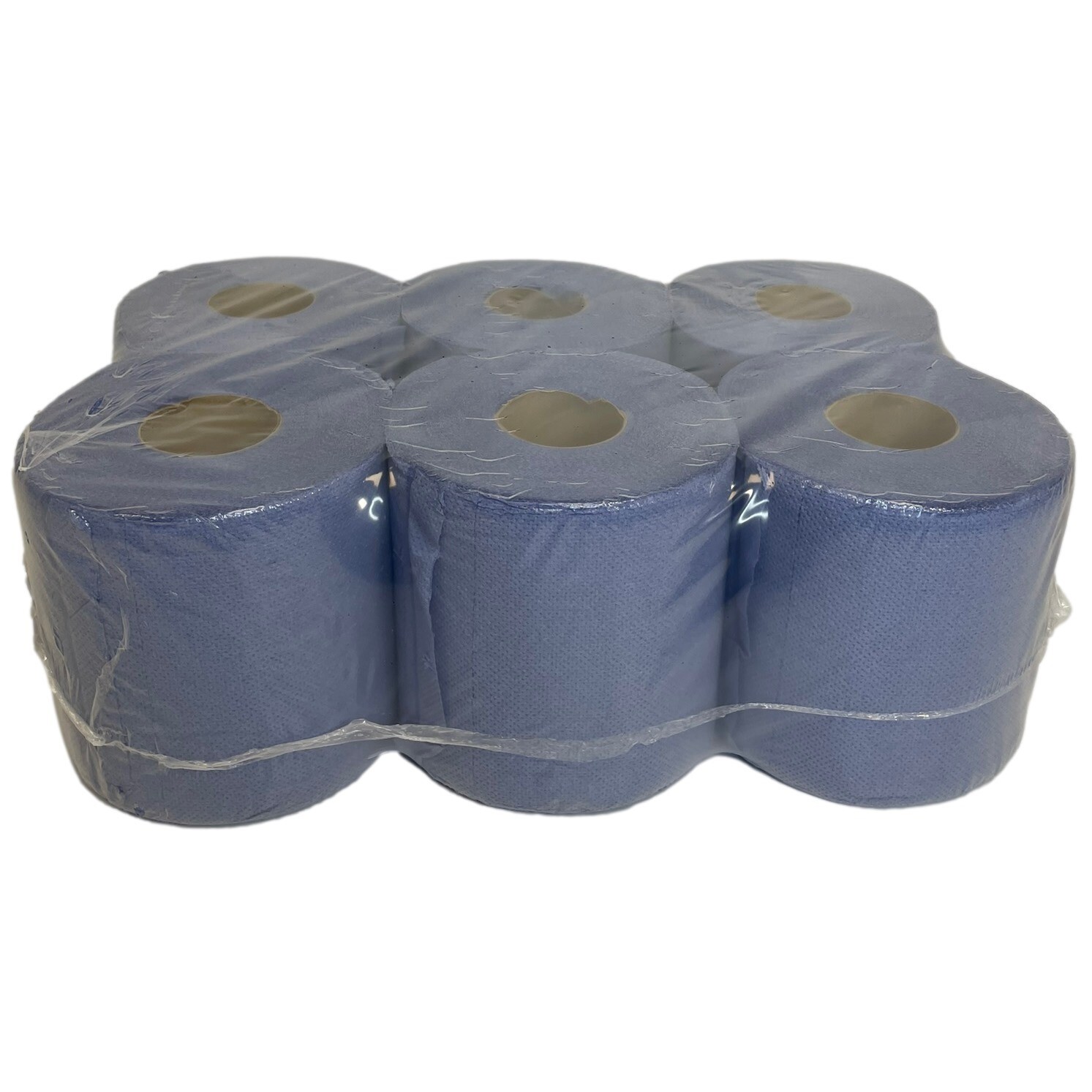 Blue Centre Feed Rolls 2Ply Embossed Hand Towels Centrefeed 6 Pack ...