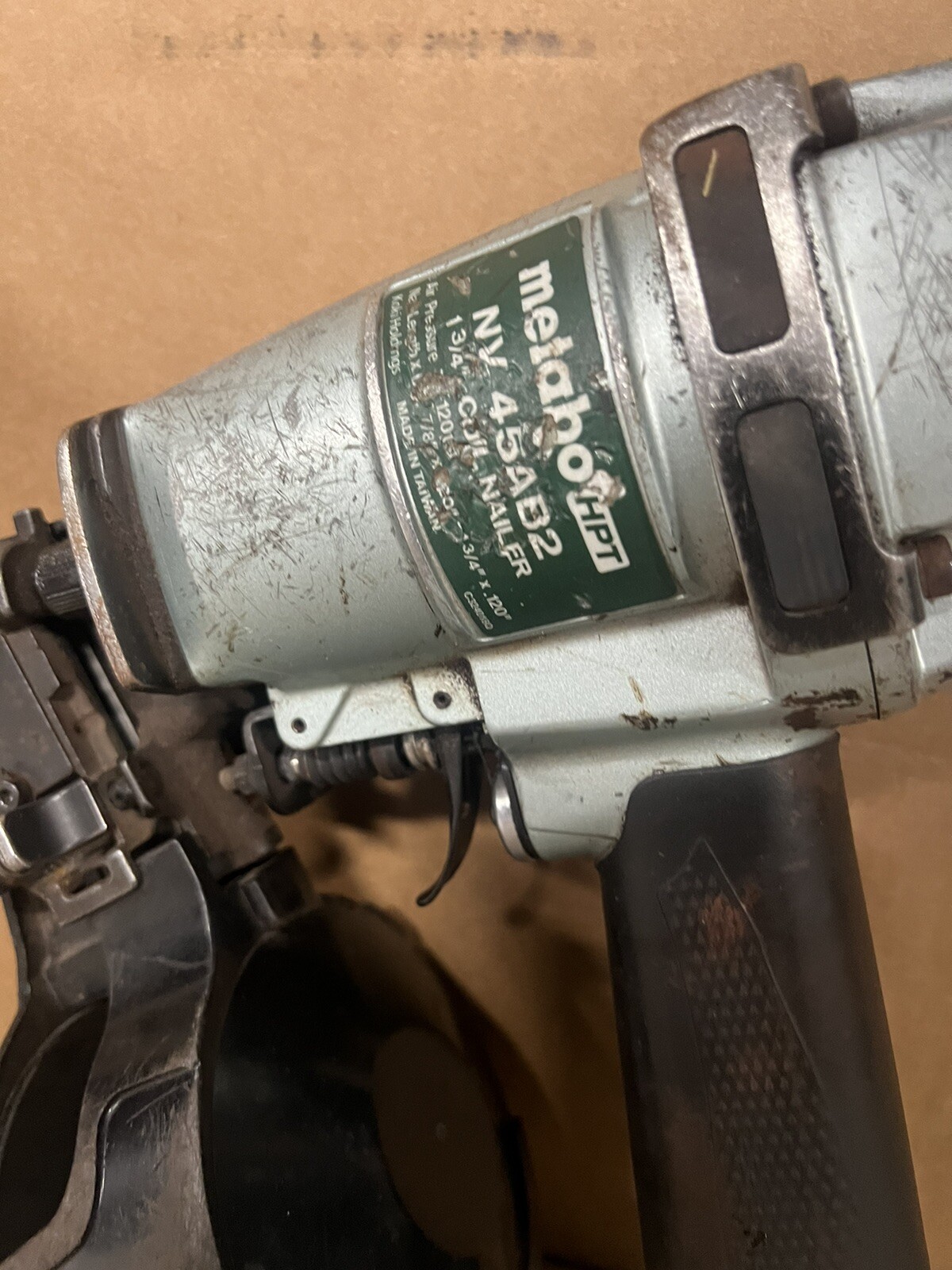Metabo NV45AB2M HPT 1-3/4 Inch Wire Coil Roofing Nailer- UNTESTED-FOR ...