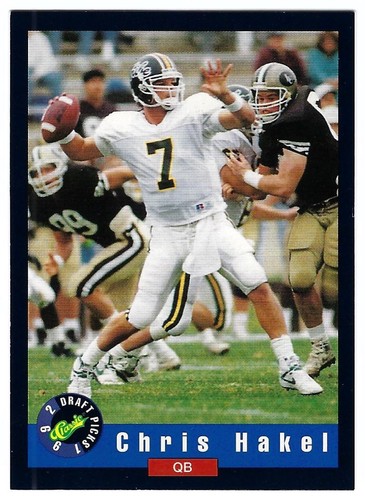 1992 Classic Draft Picks #48 Chris Hakel Washington Redskins | eBay