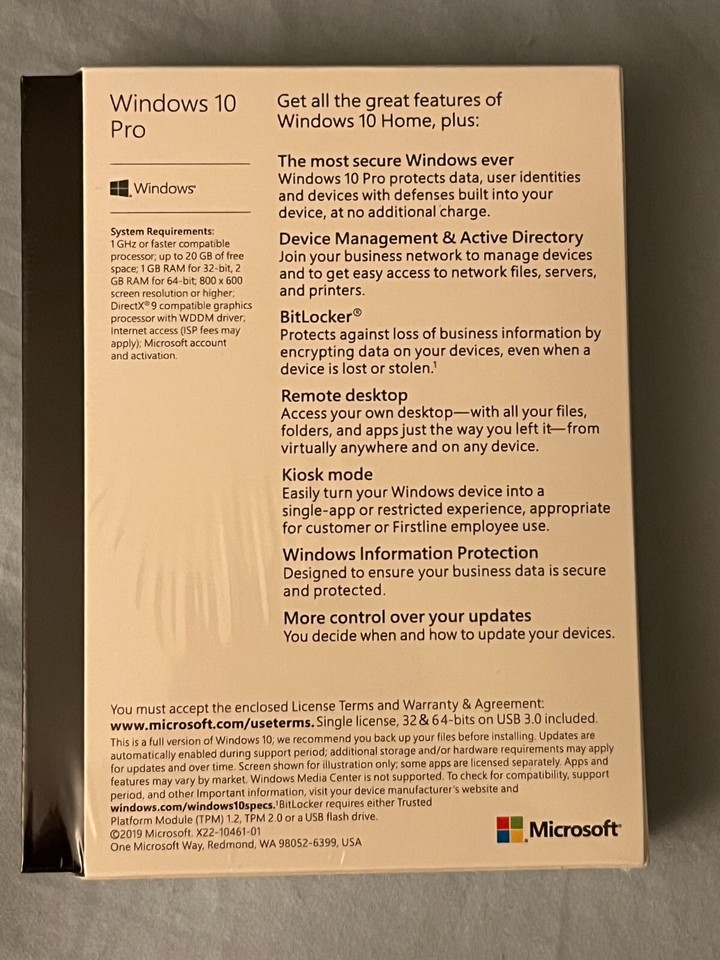 Microsoft Windows 10 Pro Professional 32/64-Bit Full Ver USB Drive Sealed w Key | eBay