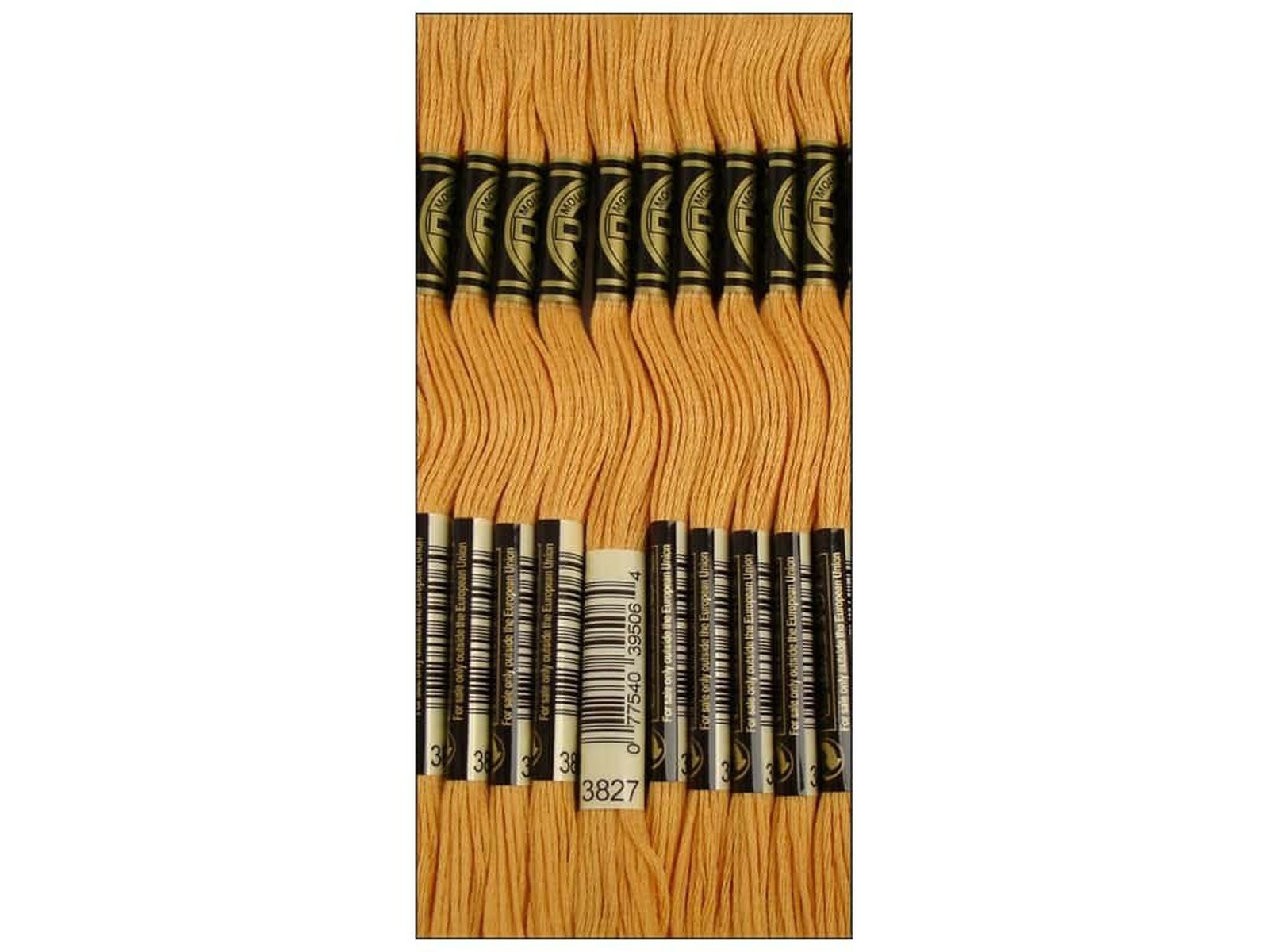 DMC 12 Pack Thread 6-Strand Embroidery Cotton 8.7 Yards Pale Golden ...