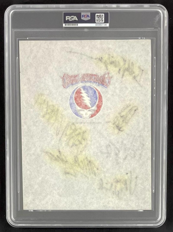 Jerry Garcia & Grateful Dead Signed Autograph PSA/DNA Slabbed ...
