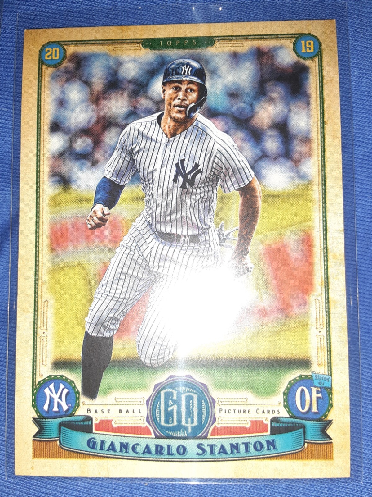 GIANCARLO STANTON 2019 Topps Gypsy Queen GQ Logo Swap #10 New York ...