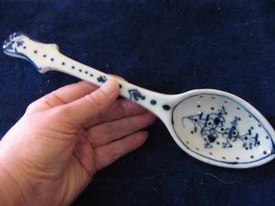 Antique Perforated Porcelain Opium Spoon Medical Apothecary Antique | eBay