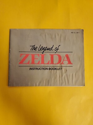 Nes The Legend of Zelda Nintendo Gold Booklet Manual Golden instruction ...