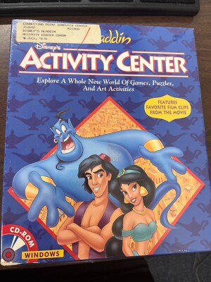 VINTAGE - DISNEY CD ROM - ALADDIN - ACTIVITY CENTER FOR WINDOWS 3.1 | eBay