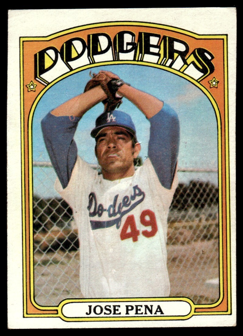 1972 Topps Jose Pena Los Angeles Dodgers #322 | eBay