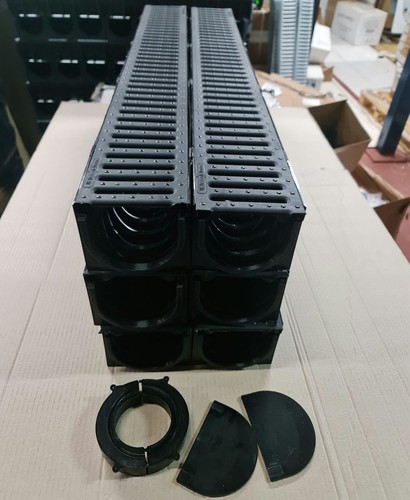 Shallow Water Flow PVC Shallow Drainage A15 Channel Accessory 1m Length ...