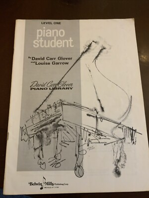 Piano Student - Level One - by David Carr Glover and Louise Garrow | eBay