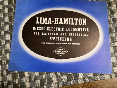Lima-Hamilton Diesel-Electric Locomotive For Railroad and Industrial ...