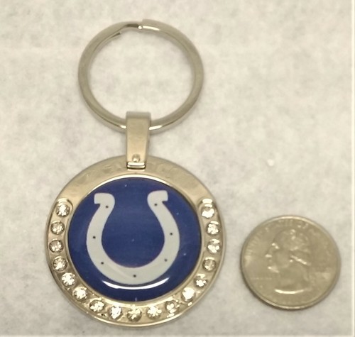 Indianapolis Colts NFL Licensed Premium Rhinestone Keychain with split ...