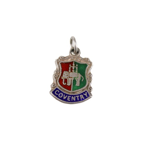 Vintage 1962 Sterling Silver Enamel Coventry City Shield Charm | eBay