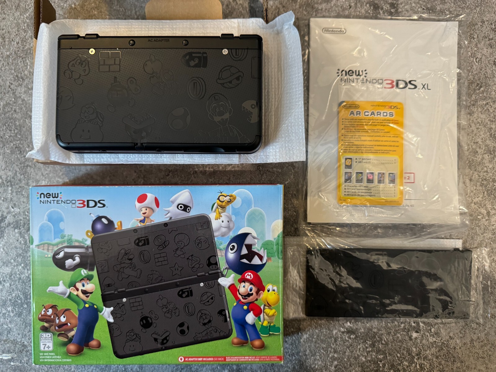 Nintendo 3DS Original Super Mario Edition 4GB Handheld System - Black ...