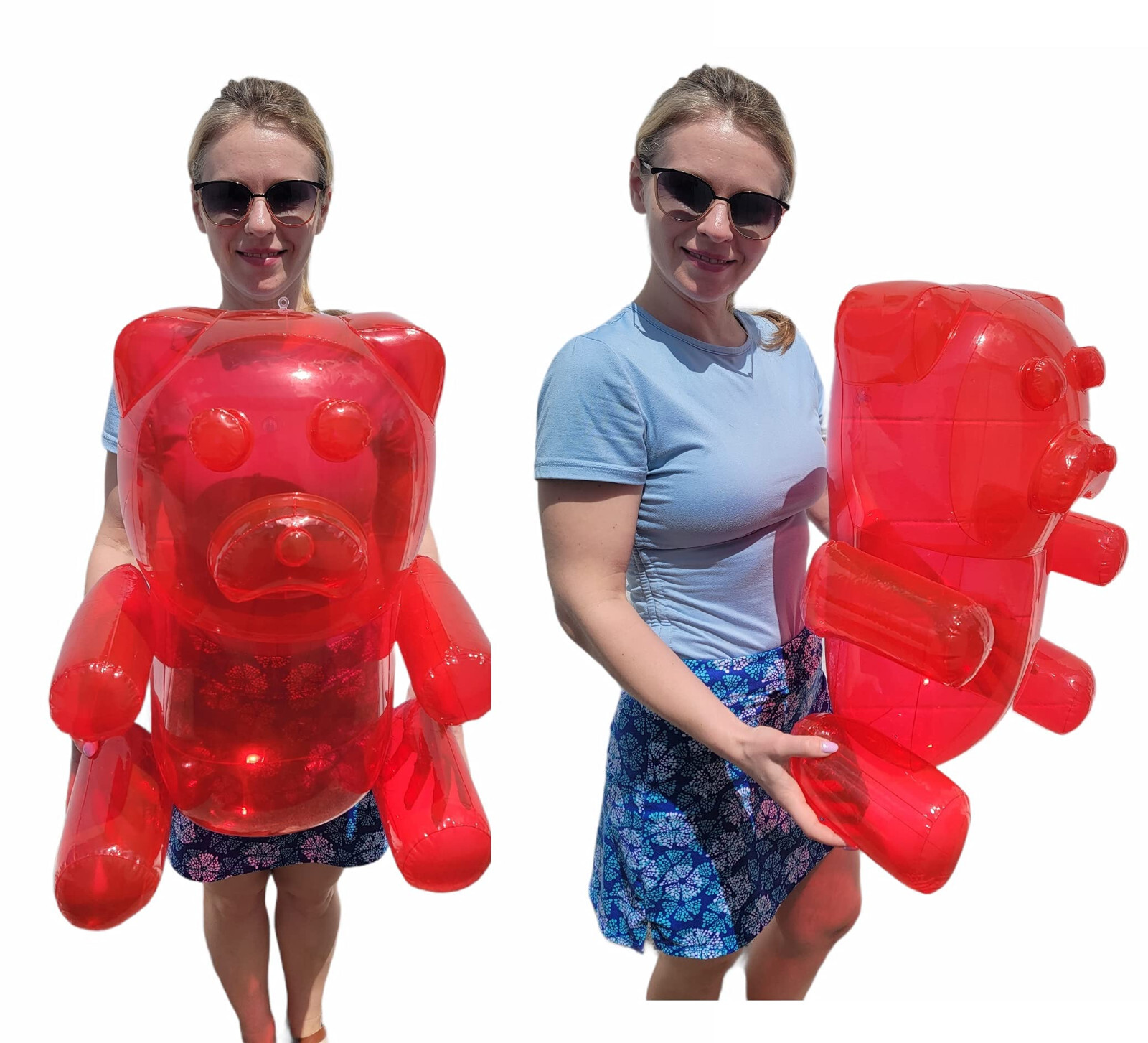 Huge Inflatable Gummy Bears Inflates Assorted Colors (About 24 Inches ...