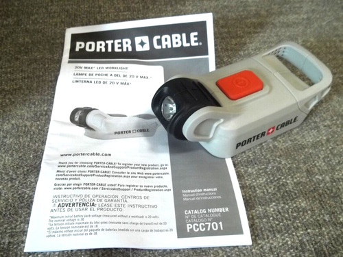 NEW Genuine PORTER CABLE PCC701 20v 20 Volt LED Flashlight Worklight | eBay