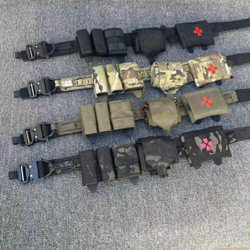 4 In 1 Tactical Belt Molle Gear Austrian buckle Waist Buckle Medical ...