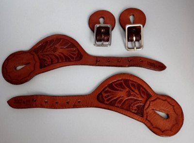 Colorado Saddlery USA Leather Spur Straps | eBay