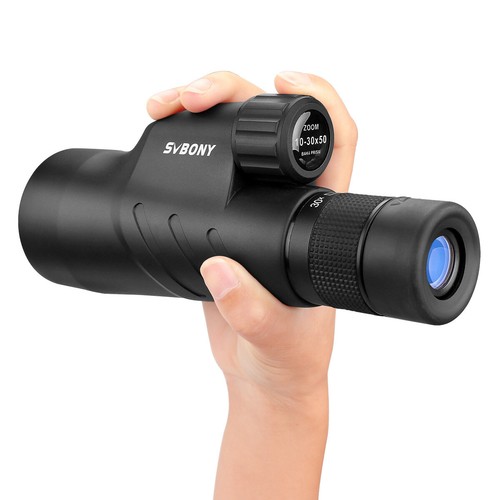SVBONY SV45 10-30x50 Zoom Monocular FMC BaK4 Waterproof Spotting Scope ...