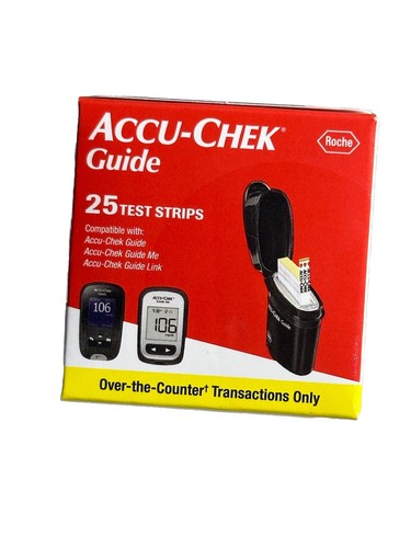 Accu-Chek Guide Test Strips for Diabetic Blood Glucose Testing (Pack of ...