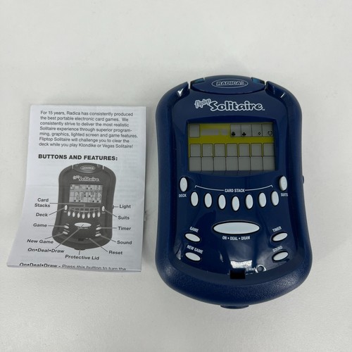 Radica 2006 Flip Top Lighted Solitaire Handheld Electronic Game Tested ...
