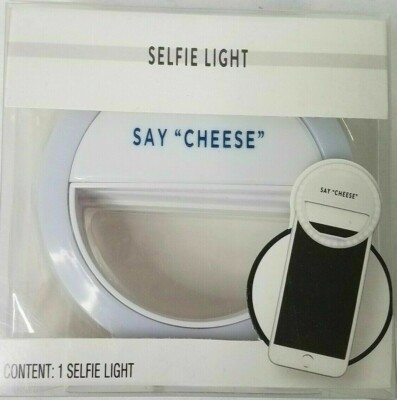 Say Cheese Cell Phone Selfie Light White | eBay