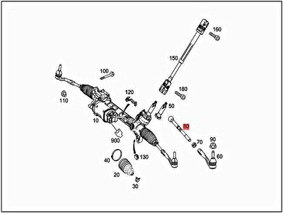 Genuine MERCEDES C292 W166 X166 GL-CLASS X166 GLE W166 Tie rod ...